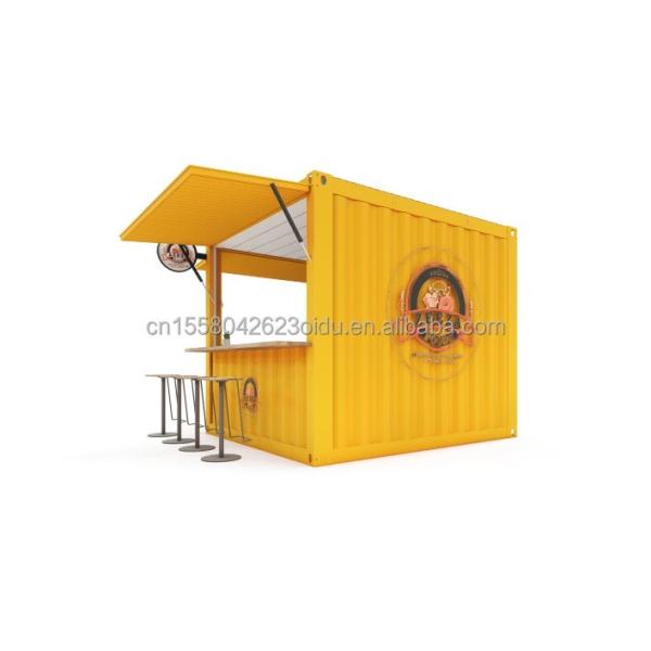 Quality Galvanized Steel Bending 180g 10FT Mini Pop-up Shop Container Coffee Shop/Bar/Fast-food Restaurant/Convenience Store/Kiosk/Booth for sale
