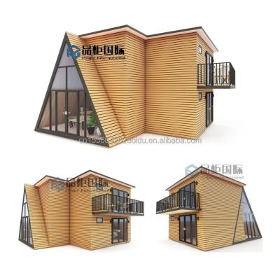 Cina Colore personalizzato Imballaggio piatto Case prefabbricate Casa triangolare per hotel in vendita