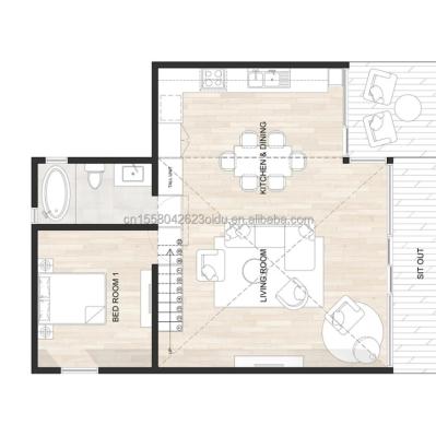 Cina Colore personalizzato Camera d'albergo di lusso Triangolo casa contenitore per famiglia o villa Realizzato in tubi quadrati in acciaio galvanizzato in vendita