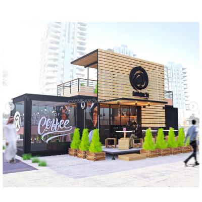 Cina Colore personalizzato Disegno moderno Contenitore prefabbricato Latte Tè Negozio Caffe' Negozio Caffe' Case Mini Container Modulare Casa in vendita
