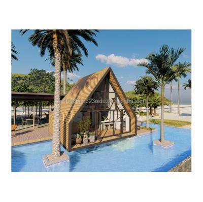 China 20ft or 40ft Outdoor Steel Shipping Container Other Modern Design Triangle Container House for Hotel or Couples' Holiday for sale