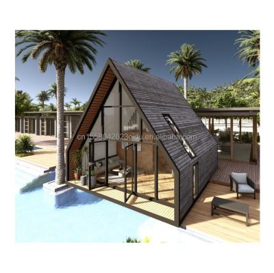 China 20ft or 40ft Outdoor Steel Shipping Container Other Modern Design Triangle Container House for Hotel or Couples' Holiday for sale