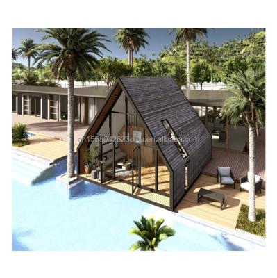 China 20ft or 40ft Outdoor Steel Shipping Container Other Modern Design Triangle Container House for Hotel or Couples' Holiday for sale