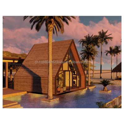 China 20ft or 40ft Outdoor Steel Shipping Container Other Modern Design Triangle Container House for Hotel or Couples' Holiday for sale