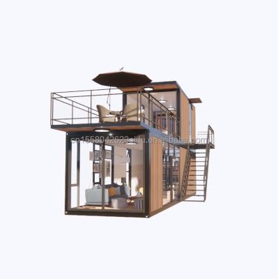 China EU Customized 40ft Container Movement Modern Modular Office or Supermarket Galvanized Steel Bending 180g Log Steel Frame for sale