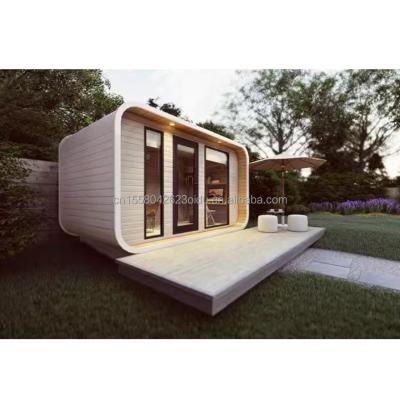 China EU Tuin Houten hutten Muur 75mm Wave Sandwich Panel Customized Color Assembled Huizen voor Home Studio Producenten Te koop