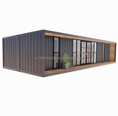 China Main Structure Galvanized Steel Square Tubes Luxury 2 Bedrooms Flat Container Module for Convenient House in 20ft or 40ft for sale