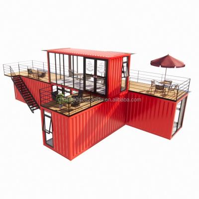 Cina 50/75/100mm Wave Sandwich Panel Wall Modular Mobile Store per contenitori Negozio di dessert Strada Prefab Coffee Kiosk Booth Design in vendita