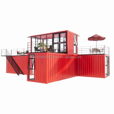 Cina 50/75/100mm Wave Sandwich Panel Wall Modular Mobile Store per contenitori Negozio di dessert Strada Prefab Coffee Kiosk Booth Design in vendita