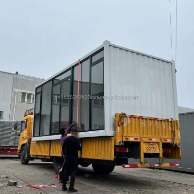 China Customized Color Steel Frame Galvanized Steel Bending 180g Foldable Flat Pack Container House for Dormitory Accommodation for sale