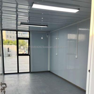 China Customized Color Steel Frame Galvanized Steel Bending 180g Foldable Flat Pack Container House for Dormitory Accommodation for sale