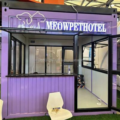 China Steel Shed Container Store Prefabricated Building Frame Steel Structure for 20ft or 40ft Container Houses for sale