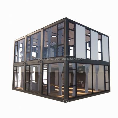 China Galvanized Steel Square Tubes Container The Ultimate Solution for Clothes Shop Cafe Office Retail Store Mobile Warehouse for sale