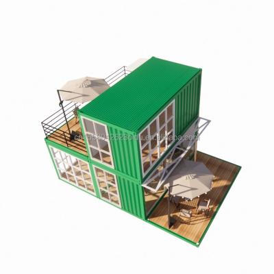 China Vollmöblierter Container Gehäuse kundenspezifische Farbe 20 Fuß Seefracht Container nur für Hotel- und Supermarktbedürfnisse zu verkaufen