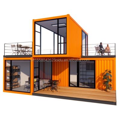 China Shipping Containers Prefab House Comfortable Container Villa With Bathroom Galvanized Steel Square Tubes Main Structure for sale
