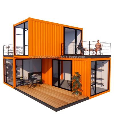 China Shipping Containers Prefab House Comfortable Container Villa With Bathroom Galvanized Steel Square Tubes Main Structure for sale