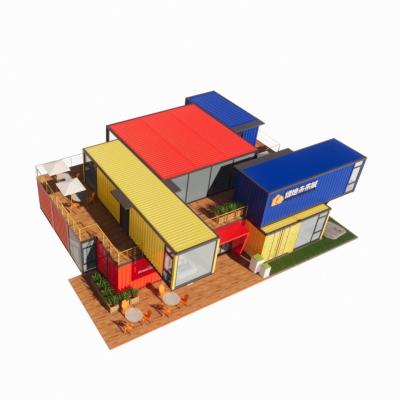 Cina Tubi quadrati in acciaio galvanizzato Struttura principale per la personalizzazione Moderne case di container prefabbricate Vetro in lega di alluminio in vendita