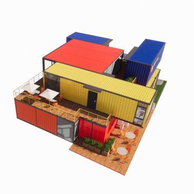 Cina Tubi quadrati in acciaio galvanizzato Struttura principale per la personalizzazione Moderne case di container prefabbricate Vetro in lega di alluminio in vendita