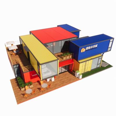 Cina Tubi quadrati in acciaio galvanizzato Struttura principale per la personalizzazione Moderne case di container prefabbricate Vetro in lega di alluminio in vendita