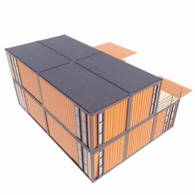 China Aluminum Alloy Windows and 50/75/100mm Wave Sandwich Panel Luxury Prefabricated Houses with Toilet for sale