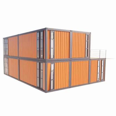China Aluminum Alloy Windows and 50/75/100mm Wave Sandwich Panel Luxury Prefabricated Houses with Toilet for sale