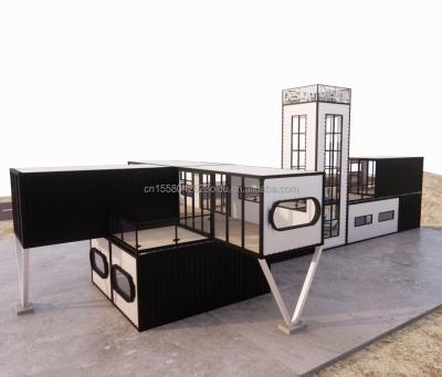 Cina Tubi quadrati in acciaio galvanizzato Container Shop Shipping Container Portable Shop Container 3D Model Design in vendita