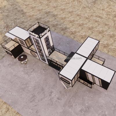 Cina Tubi quadrati in acciaio galvanizzato Container Shop Shipping Container Portable Shop Container 3D Model Design in vendita