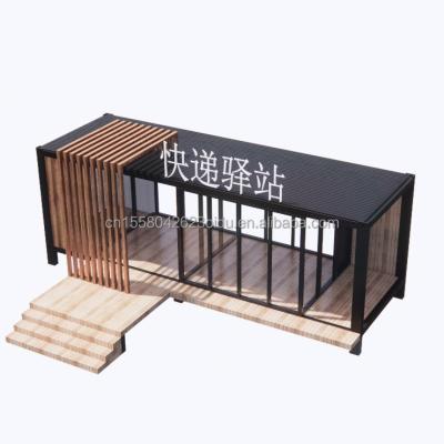 China 50/75/100mm Wave Sandwich Panel Wall Container House Prefabricated Mobile Villa for Modern Design for sale