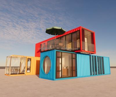 Cina 20ft 40ft Acciaio Cornice Galvanizzato Acciaio Piega 180g Modulare Casa Moderna Luxury Container Casa Prefabbricata per Hotel in vendita