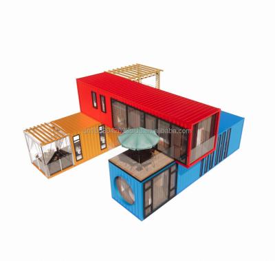 Cina 20ft 40ft Acciaio Cornice Galvanizzato Acciaio Piega 180g Modulare Casa Moderna Luxury Container Casa Prefabbricata per Hotel in vendita