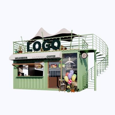 Cina Contenitore prefabbricato da 20 piedi per ristorante a colori personalizzati in vendita