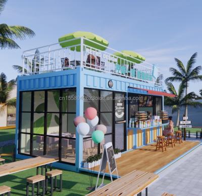 Cina Hotel Modern Design 20ft o 40ft Container Prefabbricato Caffe e Bar per Hotel in vendita