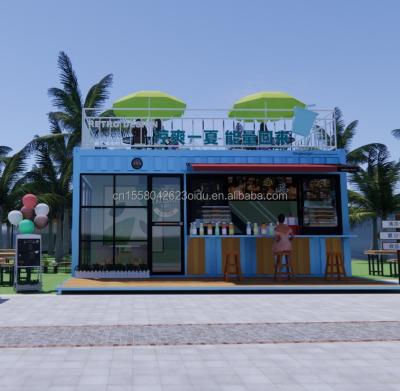 Cina Hotel Modern Design 20ft o 40ft Container Prefabbricato Caffe e Bar per Hotel in vendita