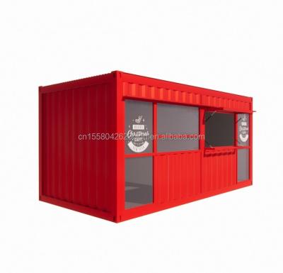 Cina Booth di chiosco del negozio di convenienza in contenitore a confezione piatta per ristoranti fast-food e caffetterie in vendita