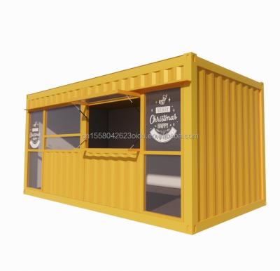 Cina Booth di chiosco del negozio di convenienza in contenitore a confezione piatta per ristoranti fast-food e caffetterie in vendita