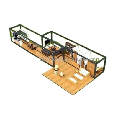 China Maßgeschneiderte Farbe 40ft 20ft Modern Luxus Garten Hotel Mobile Kleines Haus Schnelle Installation Versandcontainer zu verkaufen