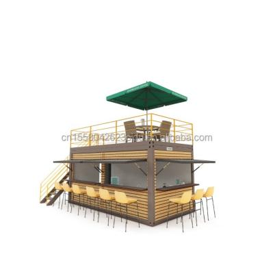 Cina 20 piedi contenitore bar del caffè portabile magazzino prefabbricato con contenitore di progettazione e 50/75/100mm Wave Sandwich pannelli di pareti in vendita