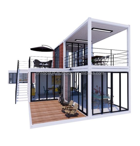 Quality Galvanized Steel Bending 40ft Container House Flat Pack Mobile Prefabricated for sale