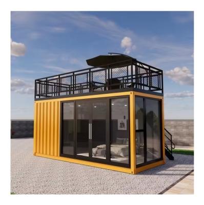 Cina Casa in container nera con bagno di 20 piedi con una camera da letto Hotel cucina fabbricata da case prefabbricate in vendita