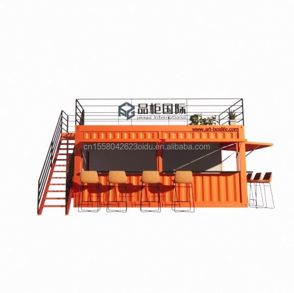 Quality Affordable 20ft or 40ft Shipping Container Prefabricated Shops Stores with Aluminum Alloy Windows for sale