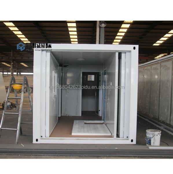Quality Fully-equipped 20FT Foldable Prefabricated Container House with 2 Bedrooms for sale