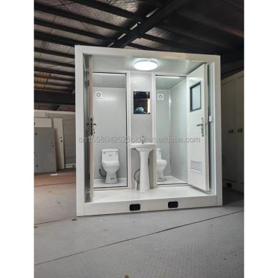 China Wall 50/75/100mm Wave Sandwich Panel 20ft or 40ft Luxury Portable Shower Cabin for House or Apartment Bathroom Restroom for sale