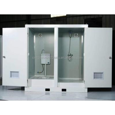 China Wall 50/75/100mm Wave Sandwich Panel 20ft or 40ft Luxury Portable Shower Cabin for House or Apartment Bathroom Restroom for sale
