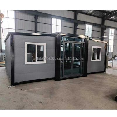 China 40 FT Modern Design Prefabricated Homes Outdoor Foldable Container House with Sandwich Panel and Aluminum Alloy Windows for sale