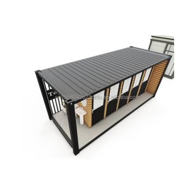 China Aço galvanizado curvado 180g Profabricado Casa moderna de exterior de aço e painel de sanduíche Container de transporte modificado Container de banheiro à venda