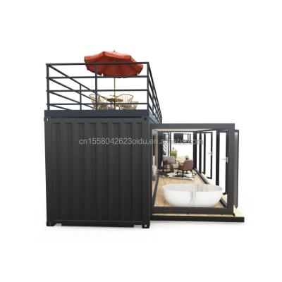 China EU CSC gecertificeerd modern residentieel geprefabriceerd staalontwerp voor koppels in een container Te koop