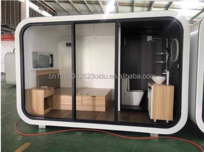 China Modern 20ft 40ft Prefab Huis Outdoor Tiny Pod Koffiehuis Mobile Working Apple Cabin-Populair Prefab Cabin Appartement Appartement Te koop