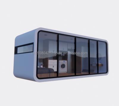 China Modern 20ft 40ft Prefab Huis Outdoor Tiny Pod Koffiehuis Mobile Working Apple Cabin-Populair Prefab Cabin Appartement Appartement Te koop