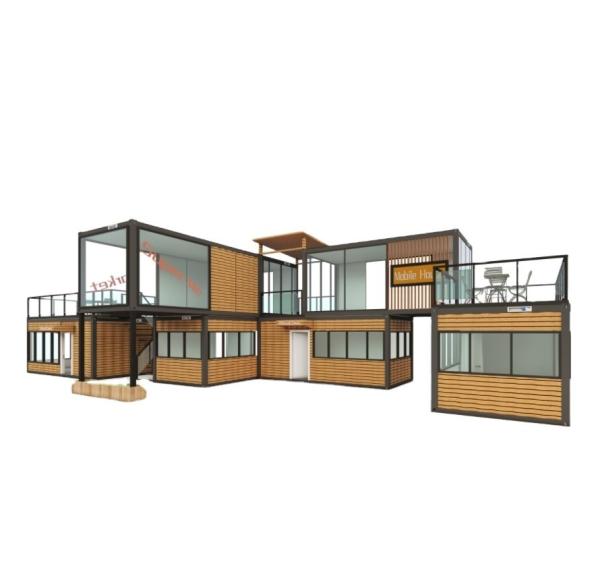 Quality 20ft/40ft Customized Color Combination Container Room for Sales Booth Coffee Shop Guard Room Office Bar for sale