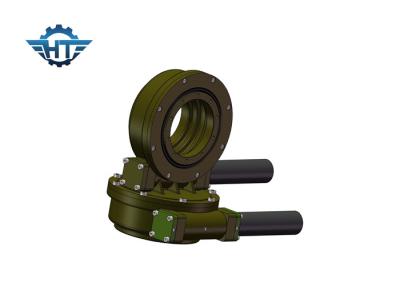 China Envelop Dual Axis Worm Gear Slew Drive With 12vdc Electrical Motor , Long Life for sale